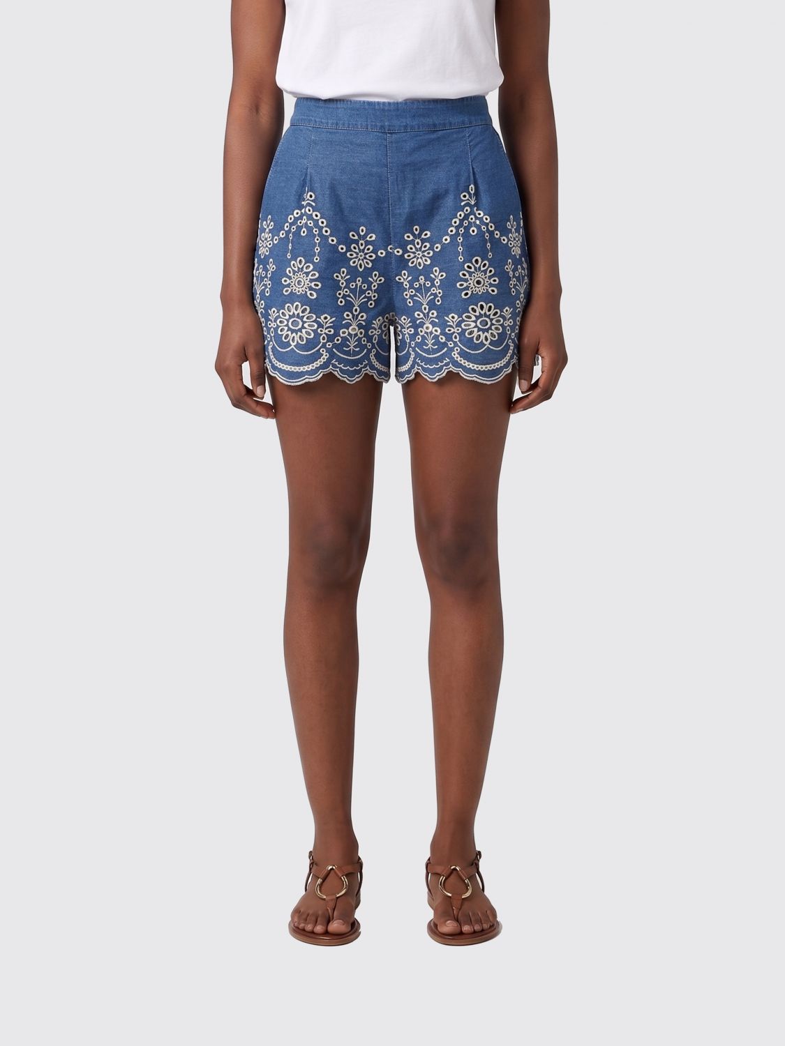 MC2 SAINT BARTH MC2 Saint Barth Animal Print Cotton Shorts